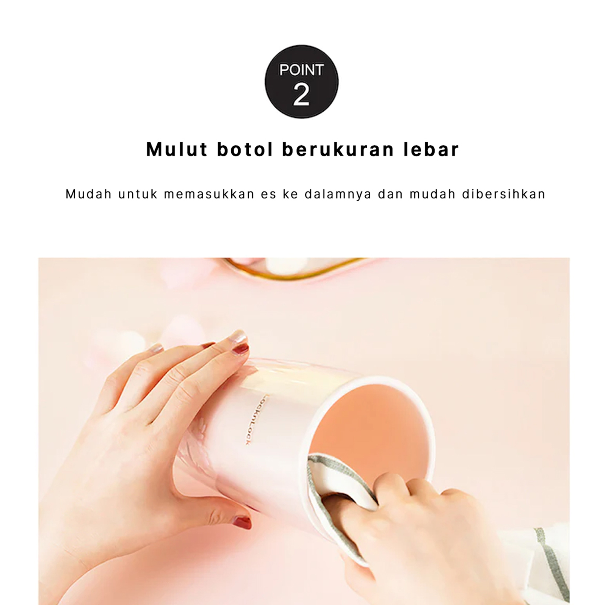 Jual LocknLock Exclusive Botol Minum Double Wall Cold Cup Cherry ...