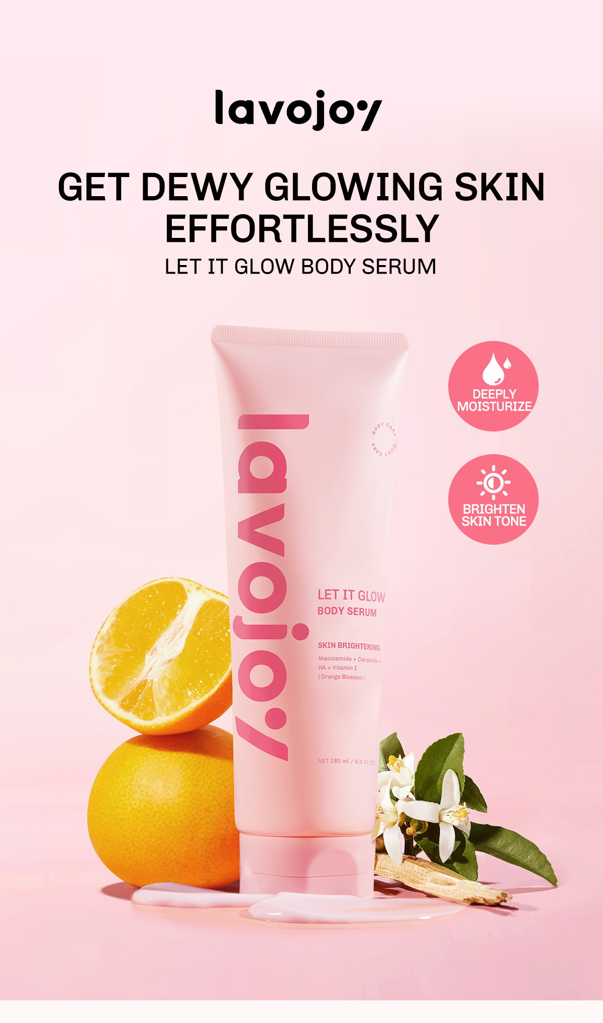 Jual [BRIGHTENING] Lavojoy Let It Glow Body Serum Skin Brightening ...
