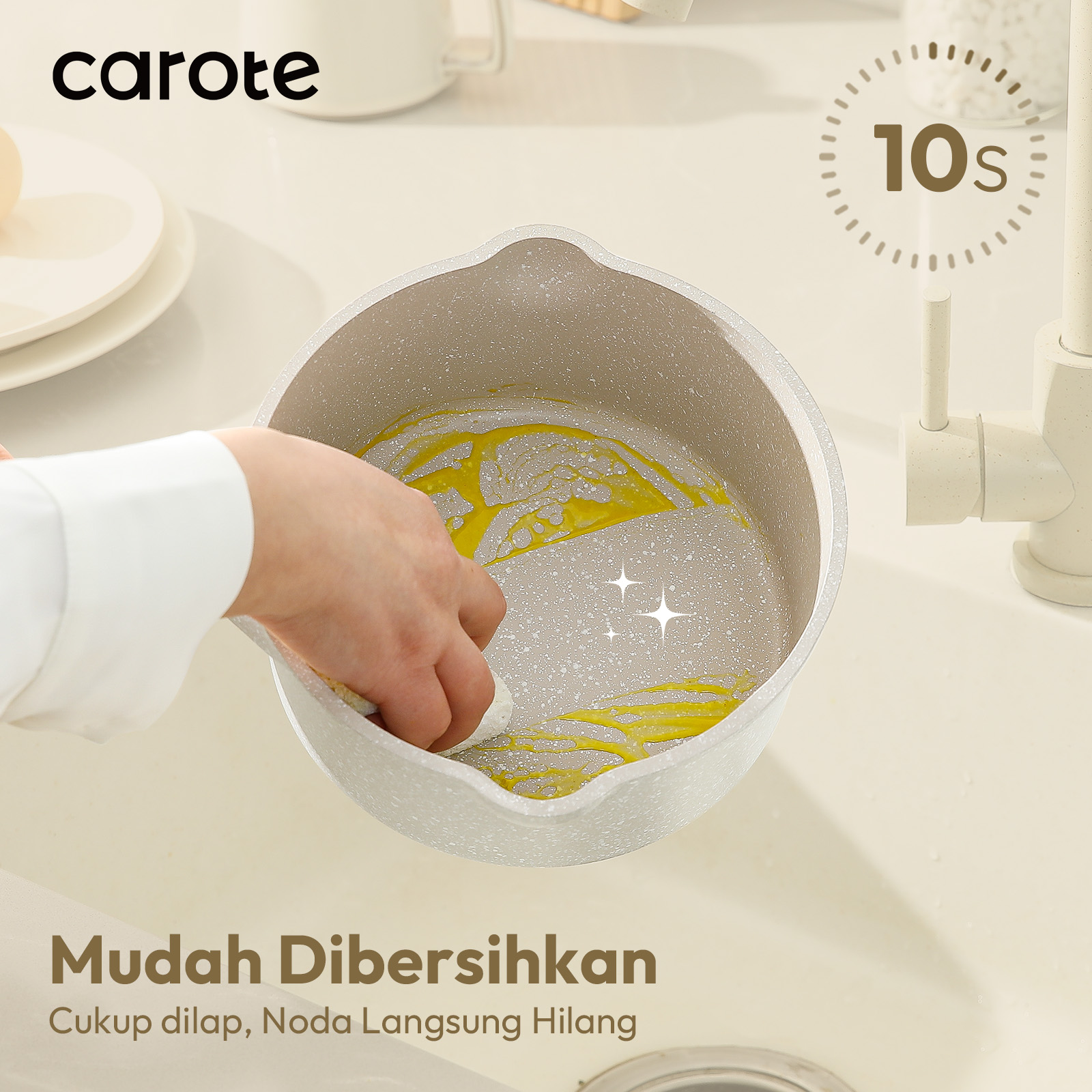 Jual CAROTE Set Peralatan Masak Wajan Penggorengan 2PCS Dengan Tutup ...