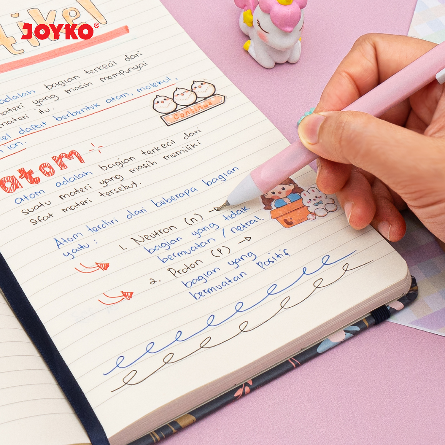 Jual Buku Tulis Catatan Bergaris Ruled Notebook Joyko NB-726 Flora ...