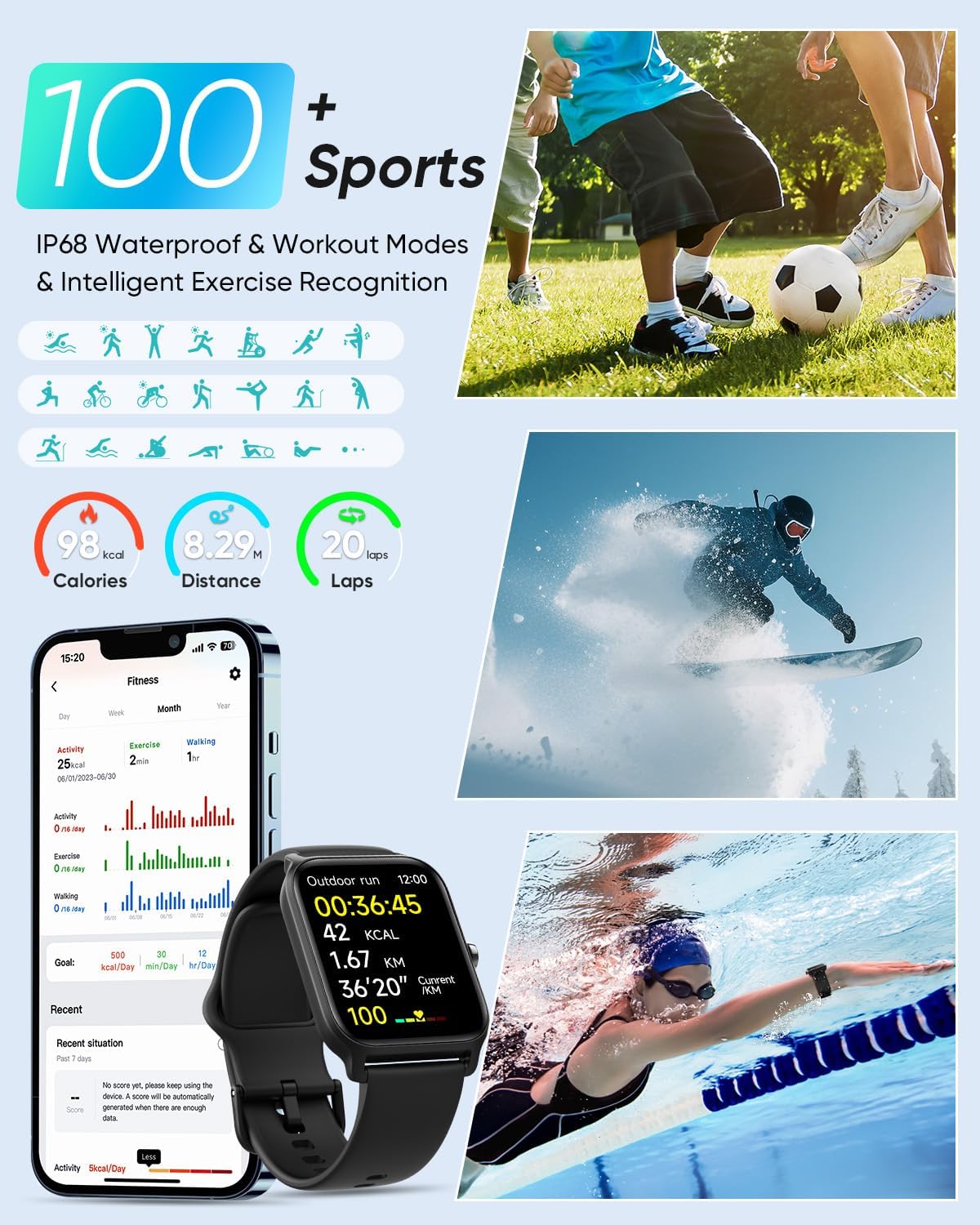 Jual Aolon GTS Jam Smartwatch 41mm Original Telepon Bluetooth 100 ...