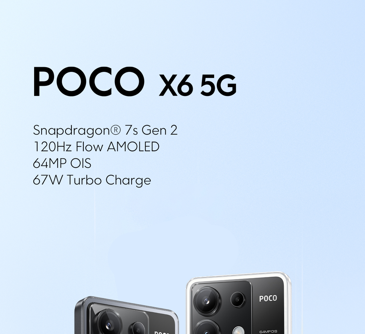 Jual POCO X6 (12/256GB) | Powerful Snapdragon® 7s Gen 2 | 120 Hz FIow ...