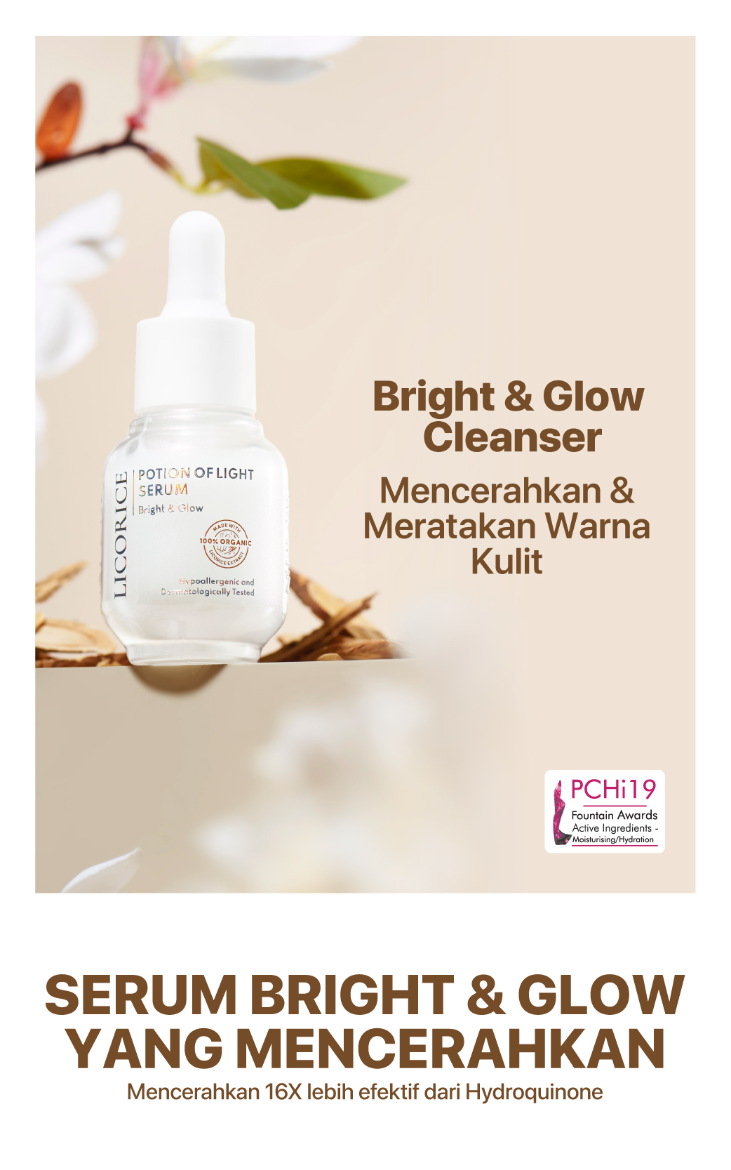 Jual NPURE Licorice Bright & Glow Potion Of Light Face Serum 20ml ...