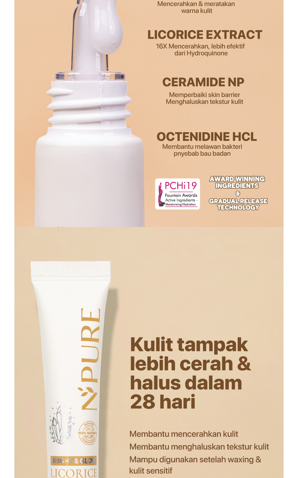 Jual NPURE Axillary Treatment Licorice/Underarm Serum/Pencerah Ketiak ...
