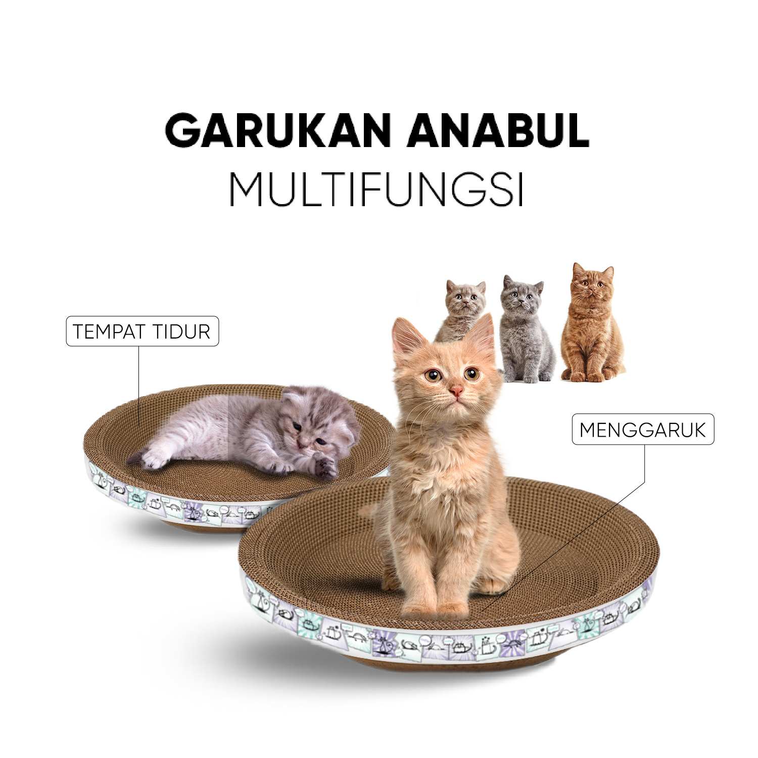Jual FOCAT Papan Garuk Kucing Anjing Anabul Multifungsi M11-M14 Cat ...
