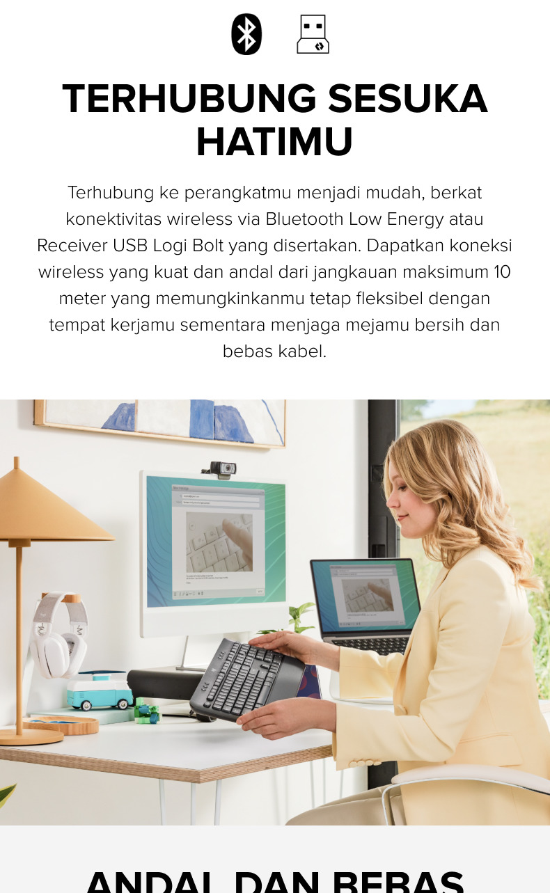 Jual Logitech Signature K650 Keyboard Wireless Bluetooth Comfort dengan MultiOS Layout | Shopee ...