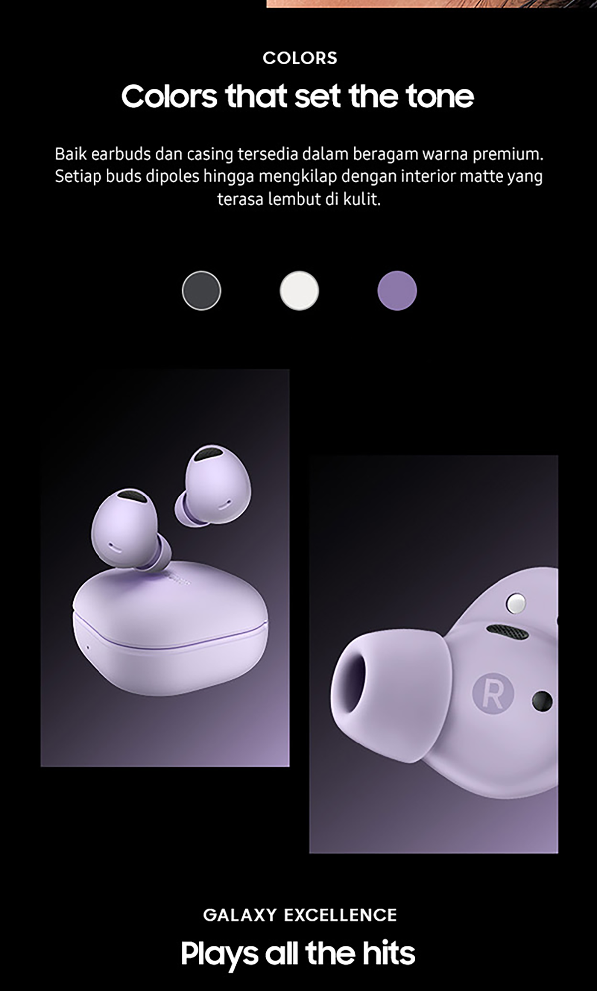 Jual Samsung Galaxy Buds2 Pro - White, Galaxy AI, Handphone AI, Buds AI ...