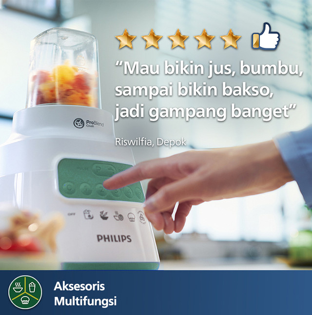 Jual Blender Philips Kaca 2 liter - 5000 Series HR2222/00 - Blender jus ...