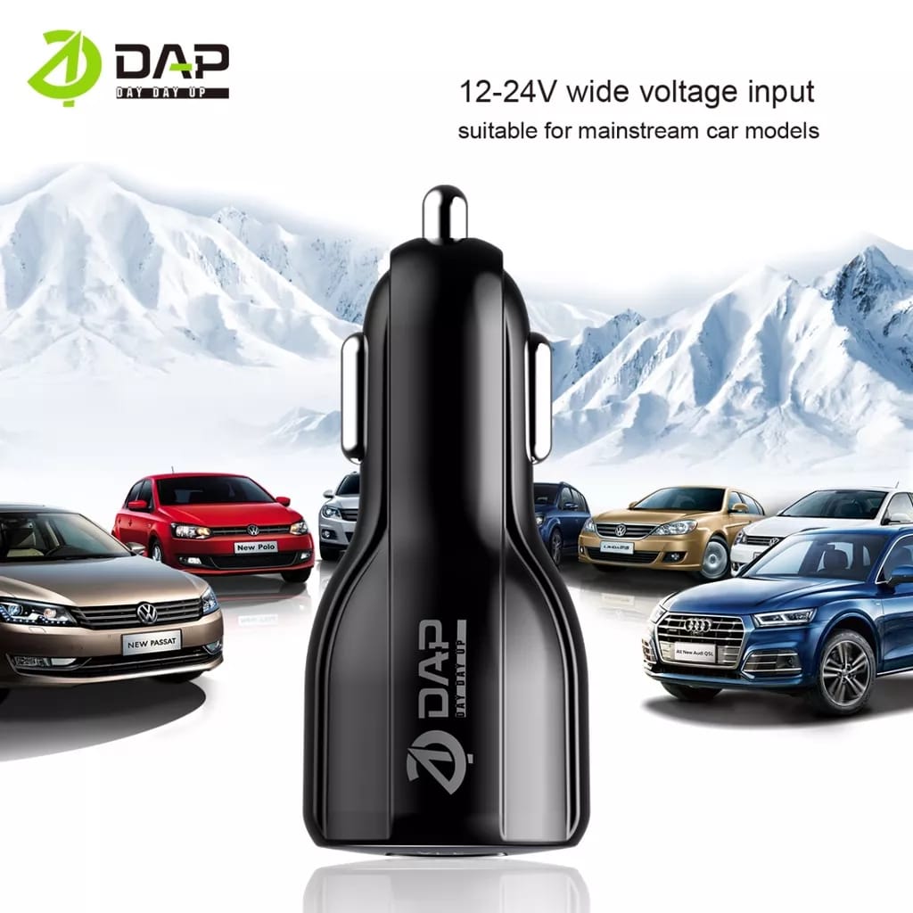Jual DAP D-C3.0N Car Charger PD 25 watt QC 3.0A Dual Port USB Include ...