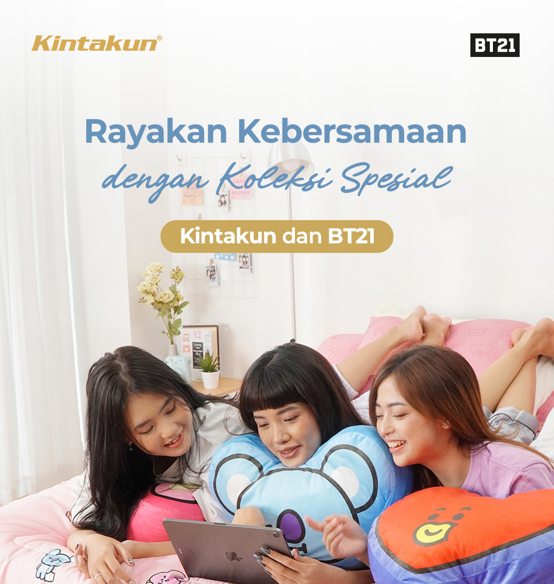 Jual Kintakun DLUXE BT21 Bed Cover Set Fitted 120 / 160 /180 Koya ...