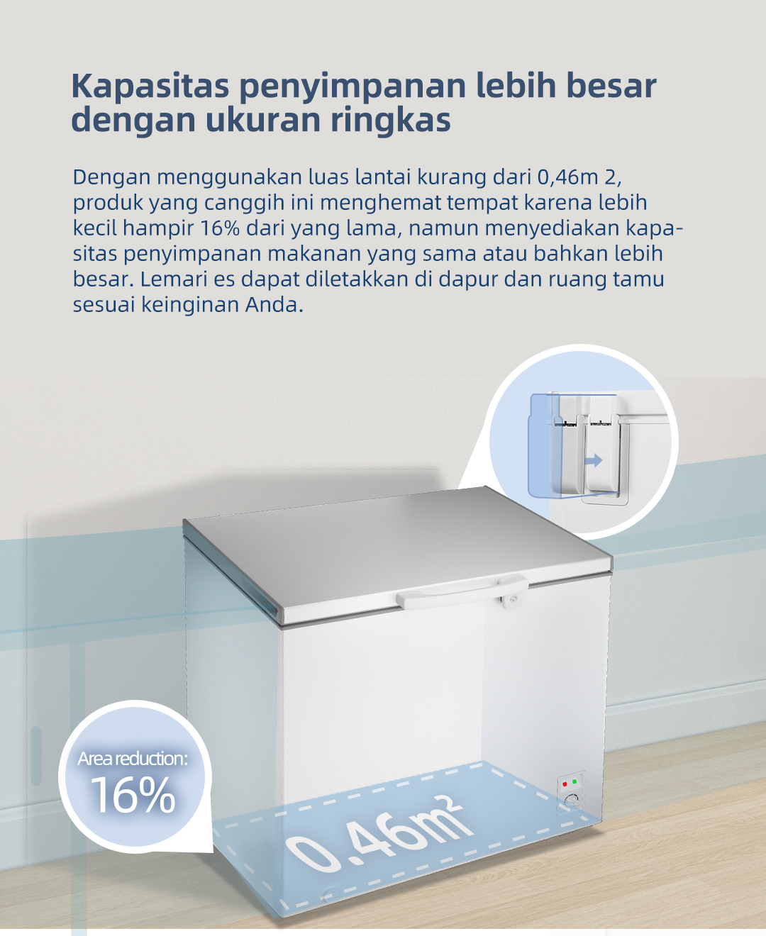 Jual Changhong Chest Freezer FCF266DW Kapasitas 210 Liter (fast ...