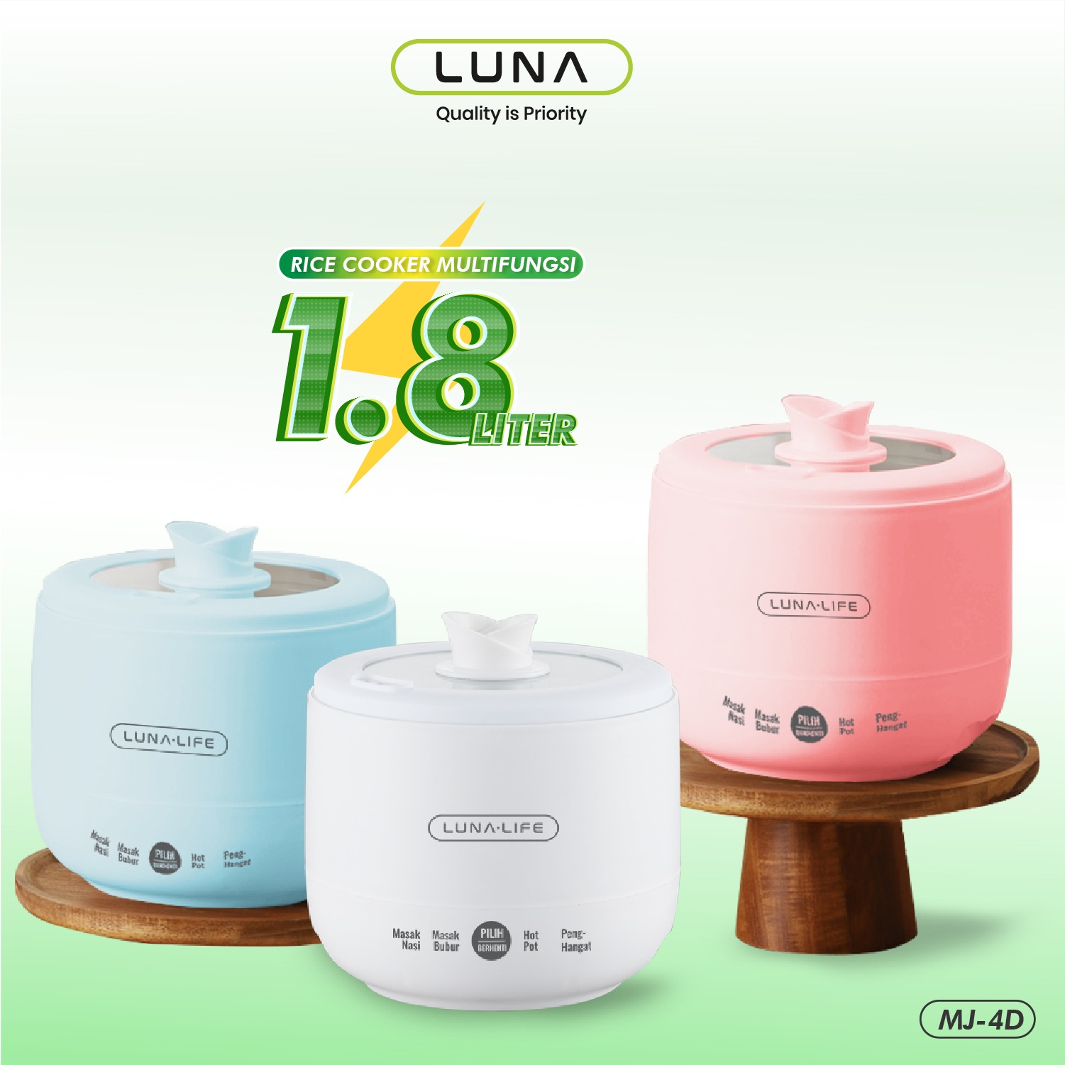 Jual LUNALIFE Magic com Mini Rice Cooker Mini / Touch control ...