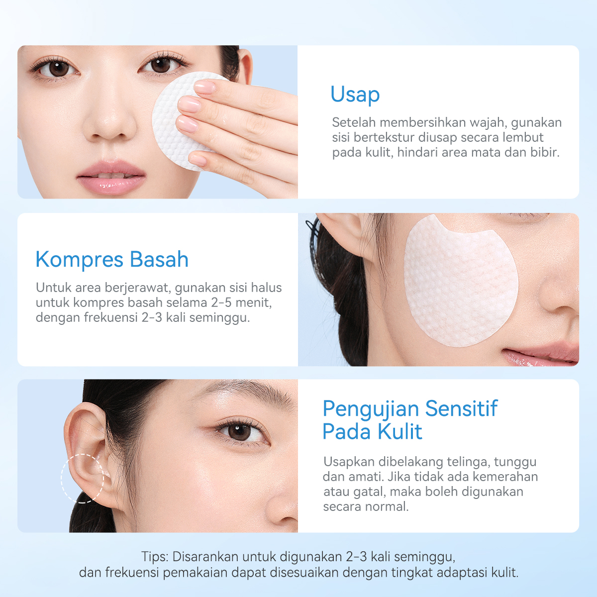 Jual [60 Pads] FOCALSKIN Acne Exfoliating Clear Pad Cica Pad / Kapas ...
