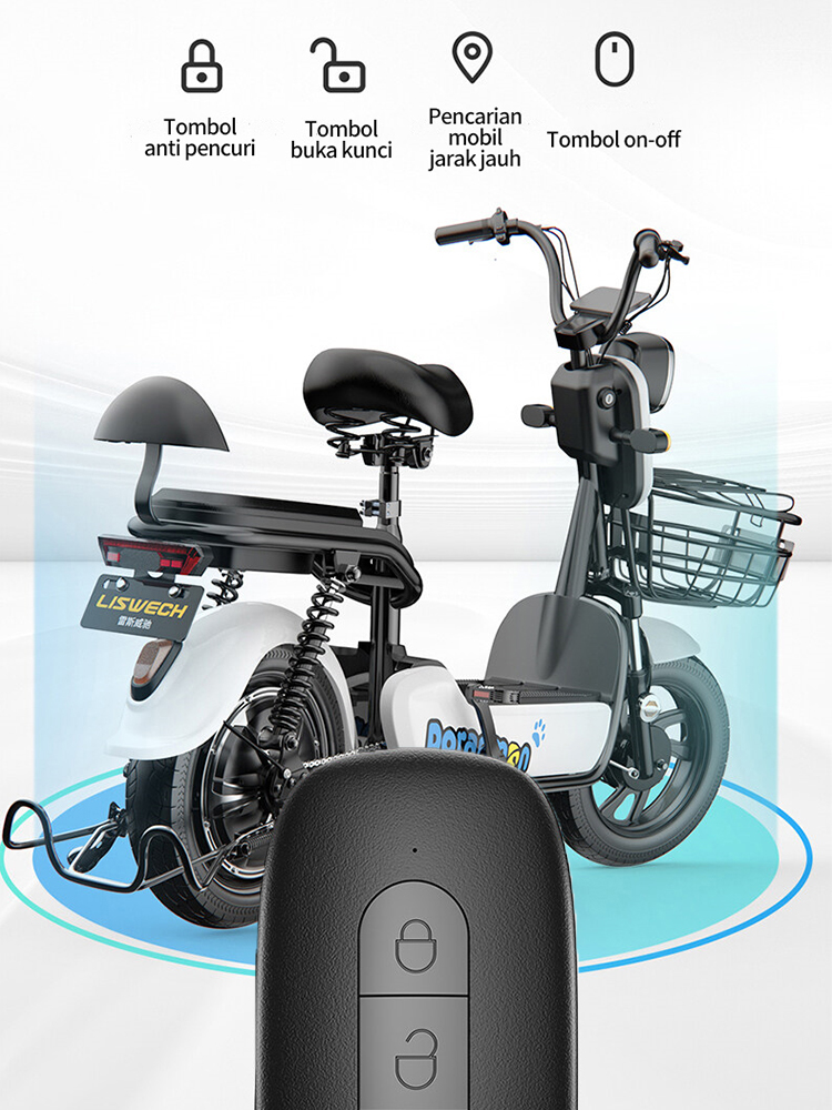 Jual Sepeda Listrik City 500 Watt Sepeda Motor 48V/12AH Sepeda Listrik ...