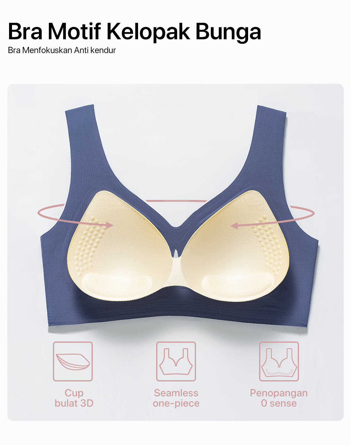 Jual GRENEY-Gbras- Bra Rompi Warna Kombinasi Pakaian Dalam Push Up Bra ...