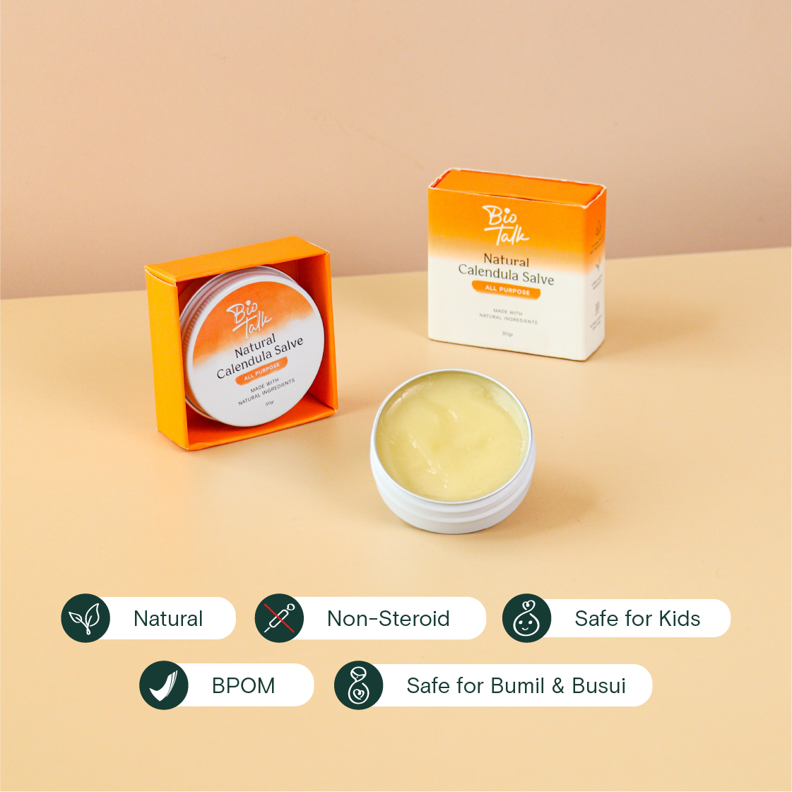 Jual [FLASH SALE] Biotalk Natural Calendula Salve | No Steroid ...
