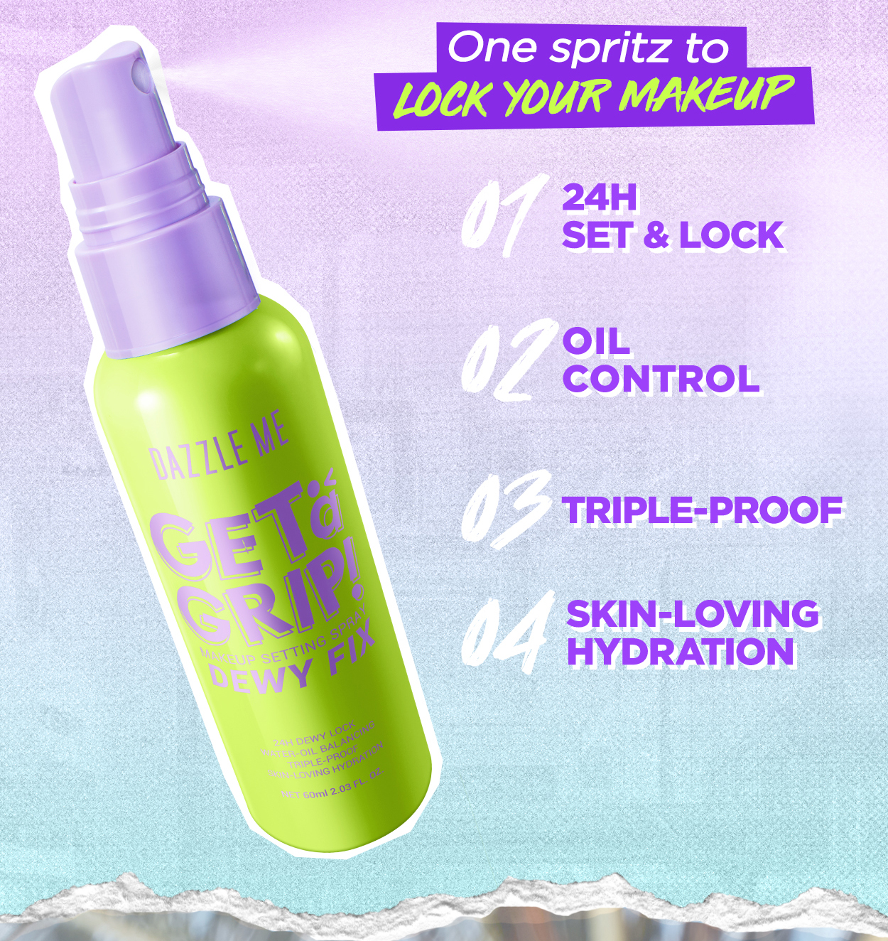 Jual [BUNDLE SETTING SPRAY] DAZZLE ME Get a Grip! Makeup Setting Spray ...