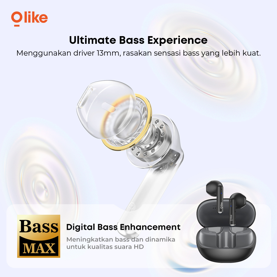 Jual OLIKE TWS T113 38H Playing Time | True Wireless Earphones IPX4 | Headset Bluetooth V5.3 ...