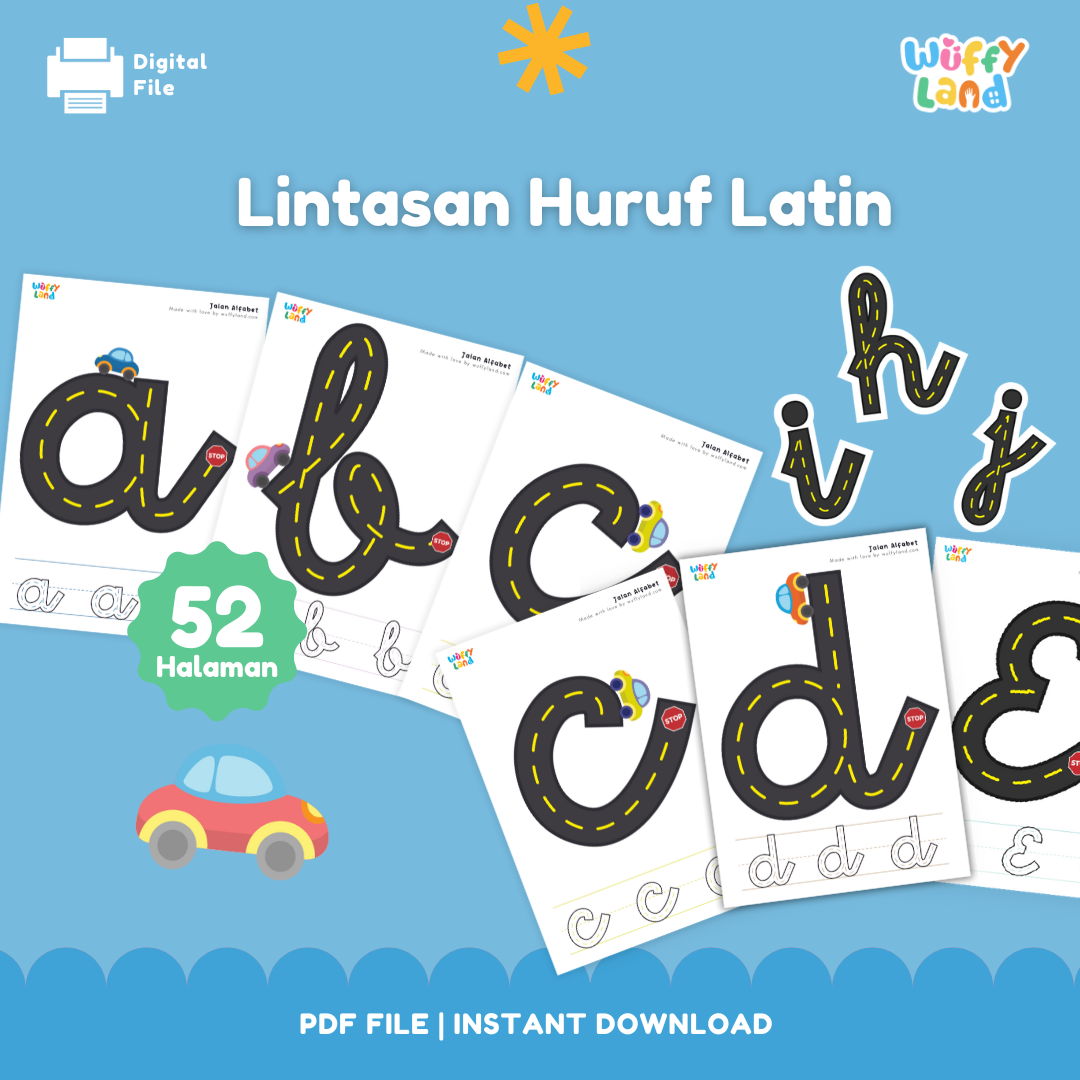 Jual WUFFYLAND PDF Aneka Printable Mengenal Huruf Belajar Membaca ...