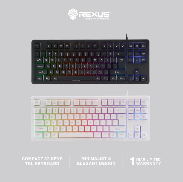 Jual Rexus K9G / K9-G Keyboard Fortress Wired Gaming Keyboard RGB ...