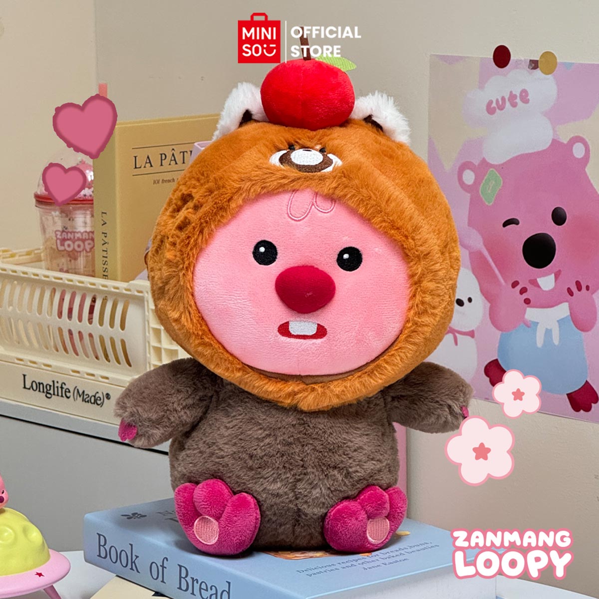 Jual Miniso x ZANMANG Loopy Collection Plush Toy Mainan Mewah 10in ...