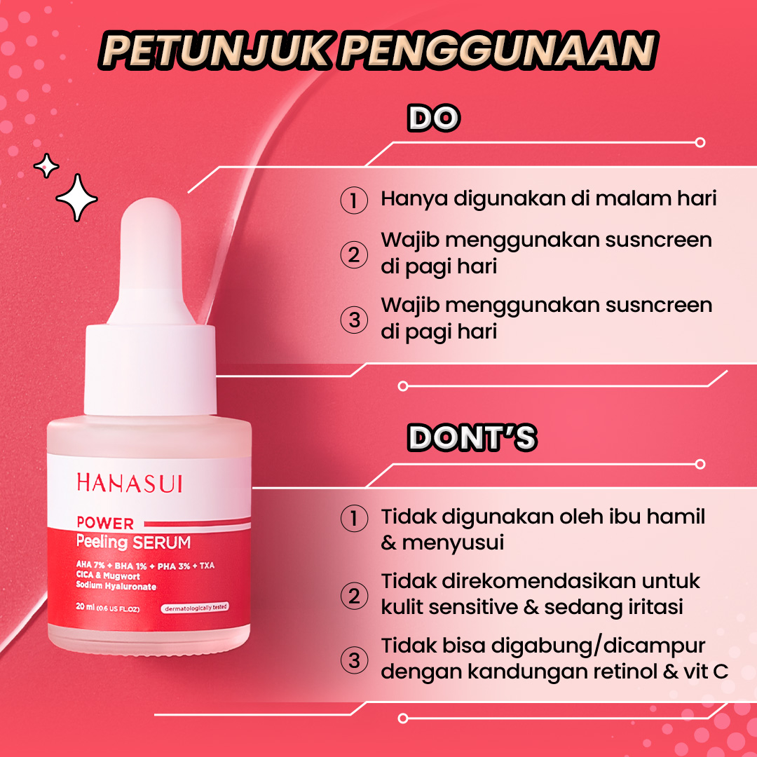 Jual Hanasui Power Peeling Serum - Eksfoliasi Wajah Mencerahkan, Angkat ...