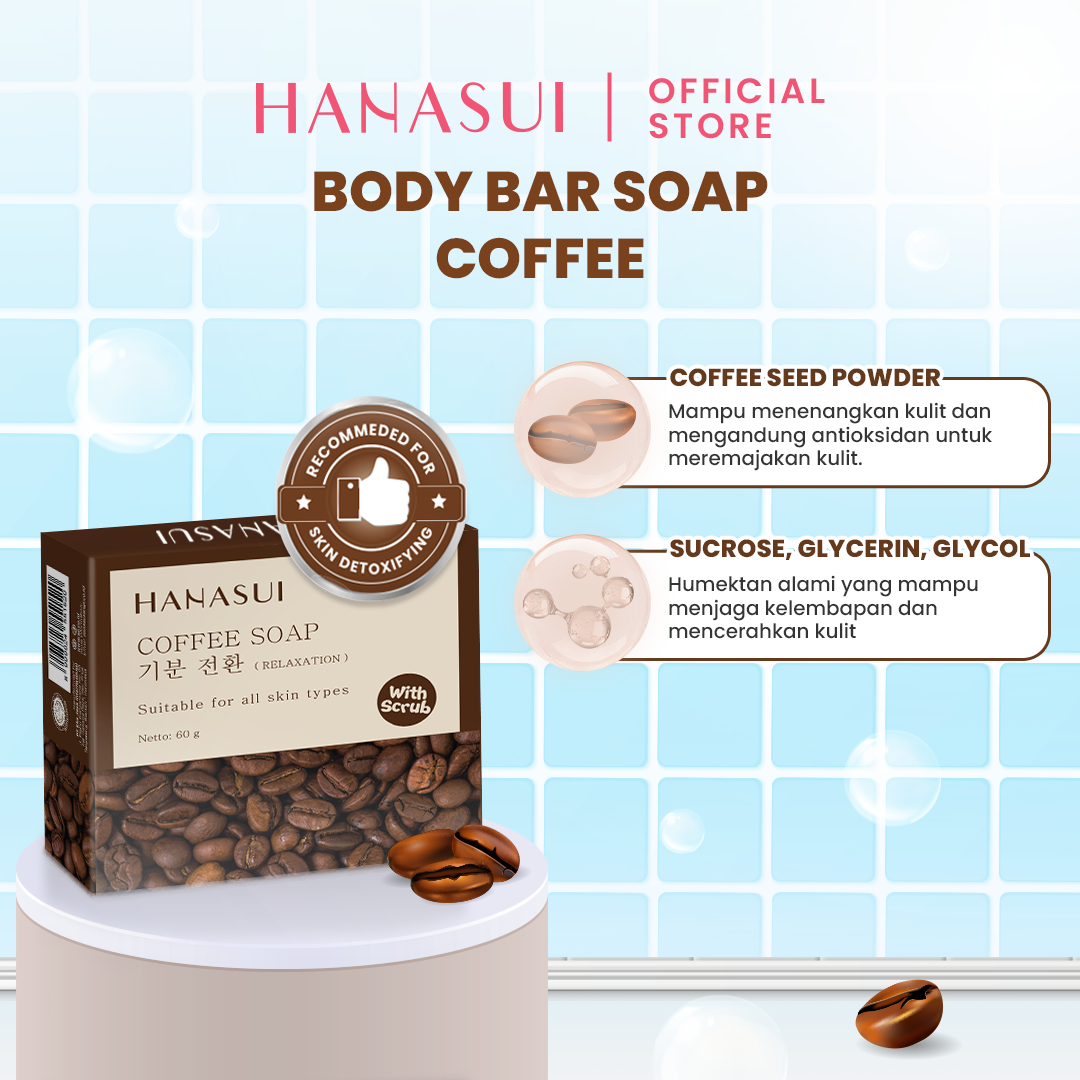 Jual Hanasui Body Bar Soap - Sabun Batang Mengangkat Sel Kulit Mati ...