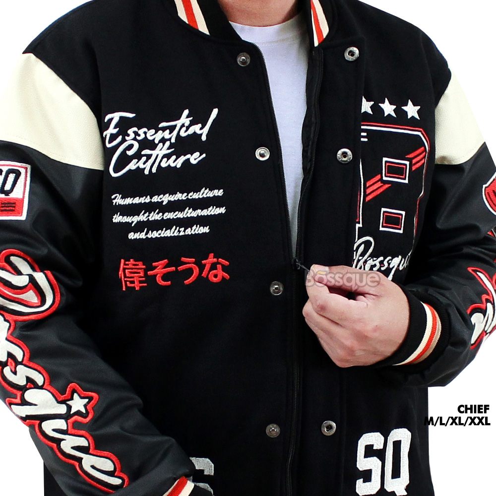 Jual Bossque X Hexsys - Chief Jaket Varsity Bordir Breakside Baseball ...