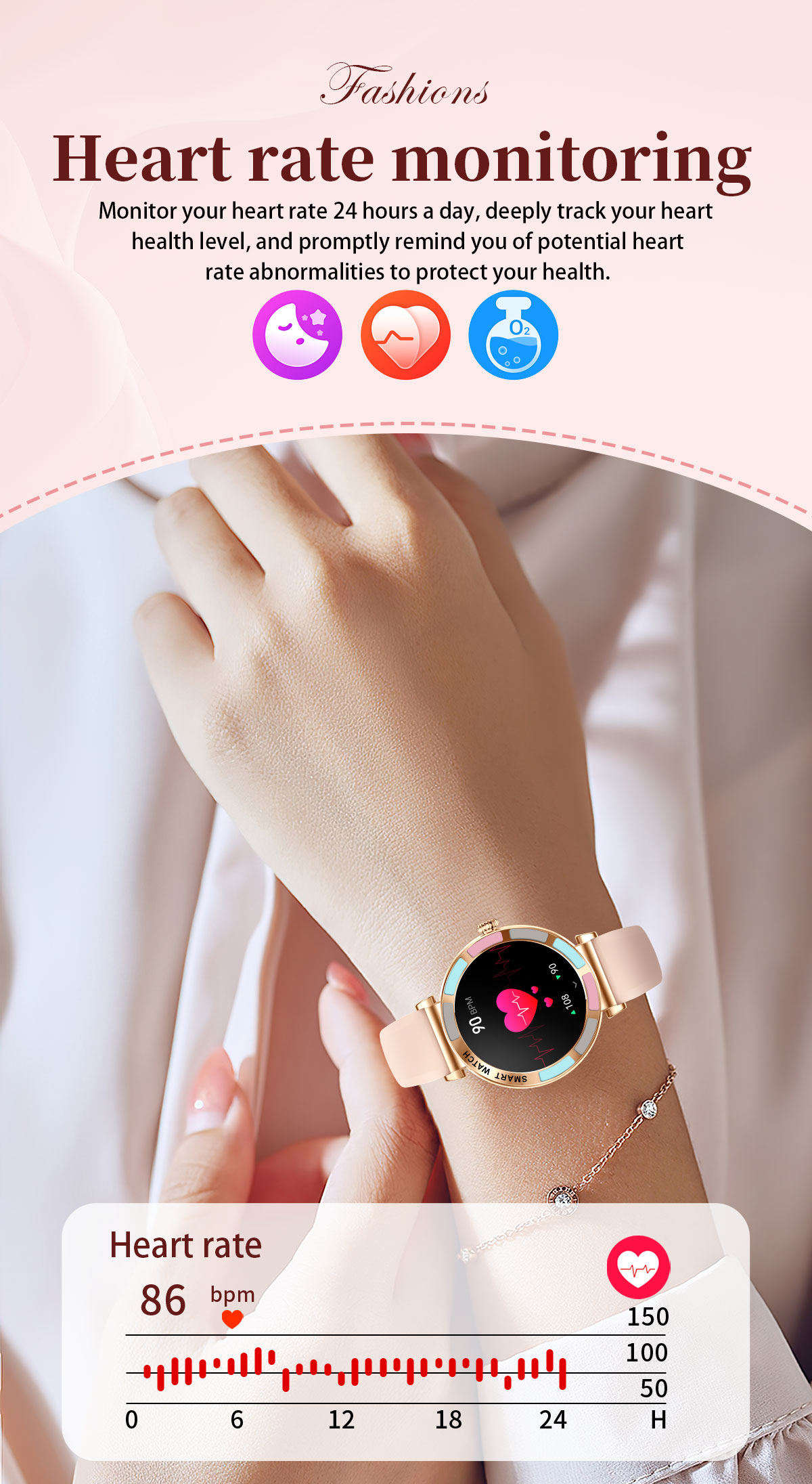 Jual Aolon Lily R2 Smartwatch Wanita 41mm Slim Bluetooth Call Custom ...