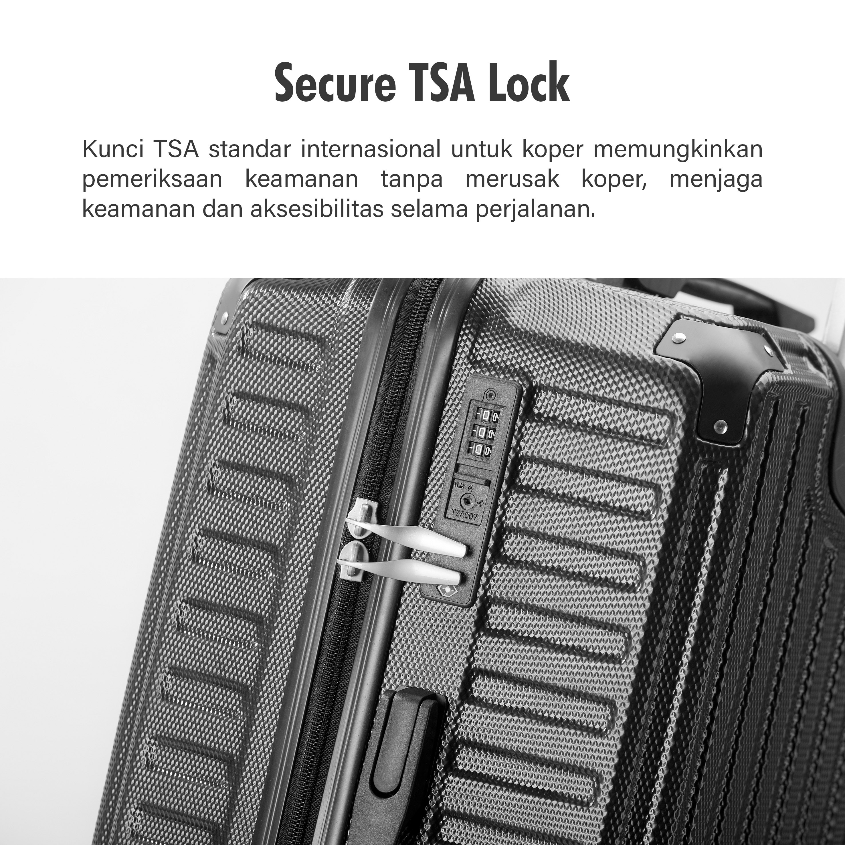 Jual Roaming Koper Size Kabin & Bagasi Trunk Besar Double Zipper Anti ...