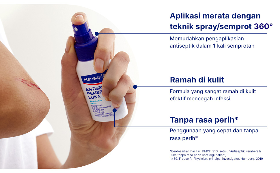 Jual HANSAPLAST Antiseptik Pembersih Luka Spray 40ml P3K - Twinpack ...