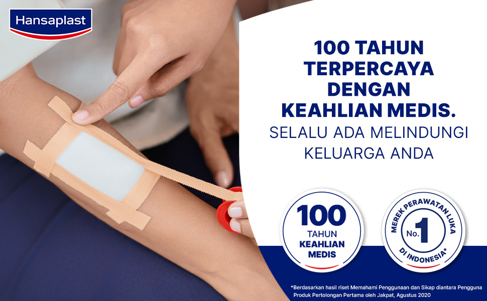 Jual HANSAPLAST Perban Luka Roll Kain 1m P3K Perban Rol - Big Bundle ...