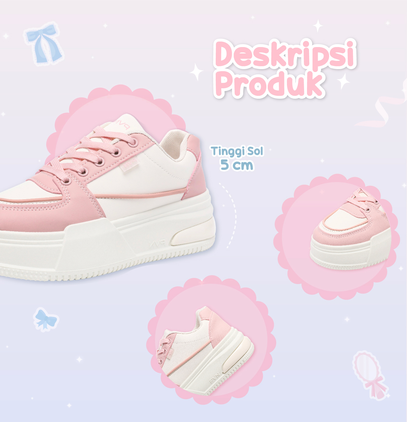 Jual PVN Jaemin Sepatu Sneakers Wanita Sport Shoes Blue 311 | Shopee ...