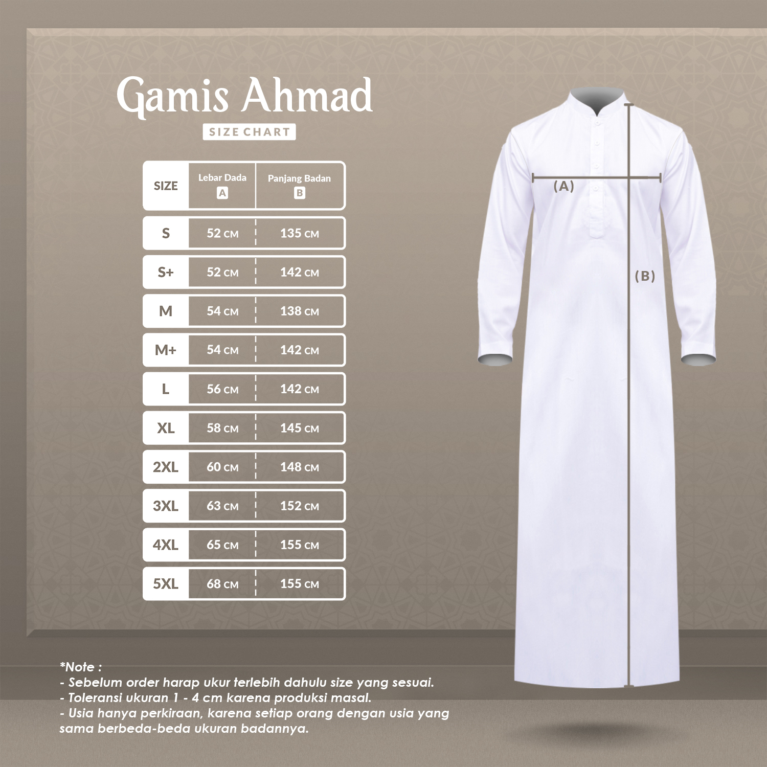 Jual Alghaza Mubarak | Jubah Slim fit Dewasa Cowok Lengan Panjang ...