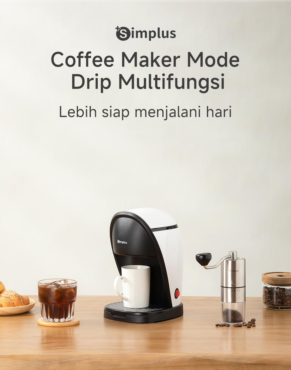 Jual Simplus Coffee Maker Mesin Kopi Multifungsi Mesin Pembuat Kopi dan ...