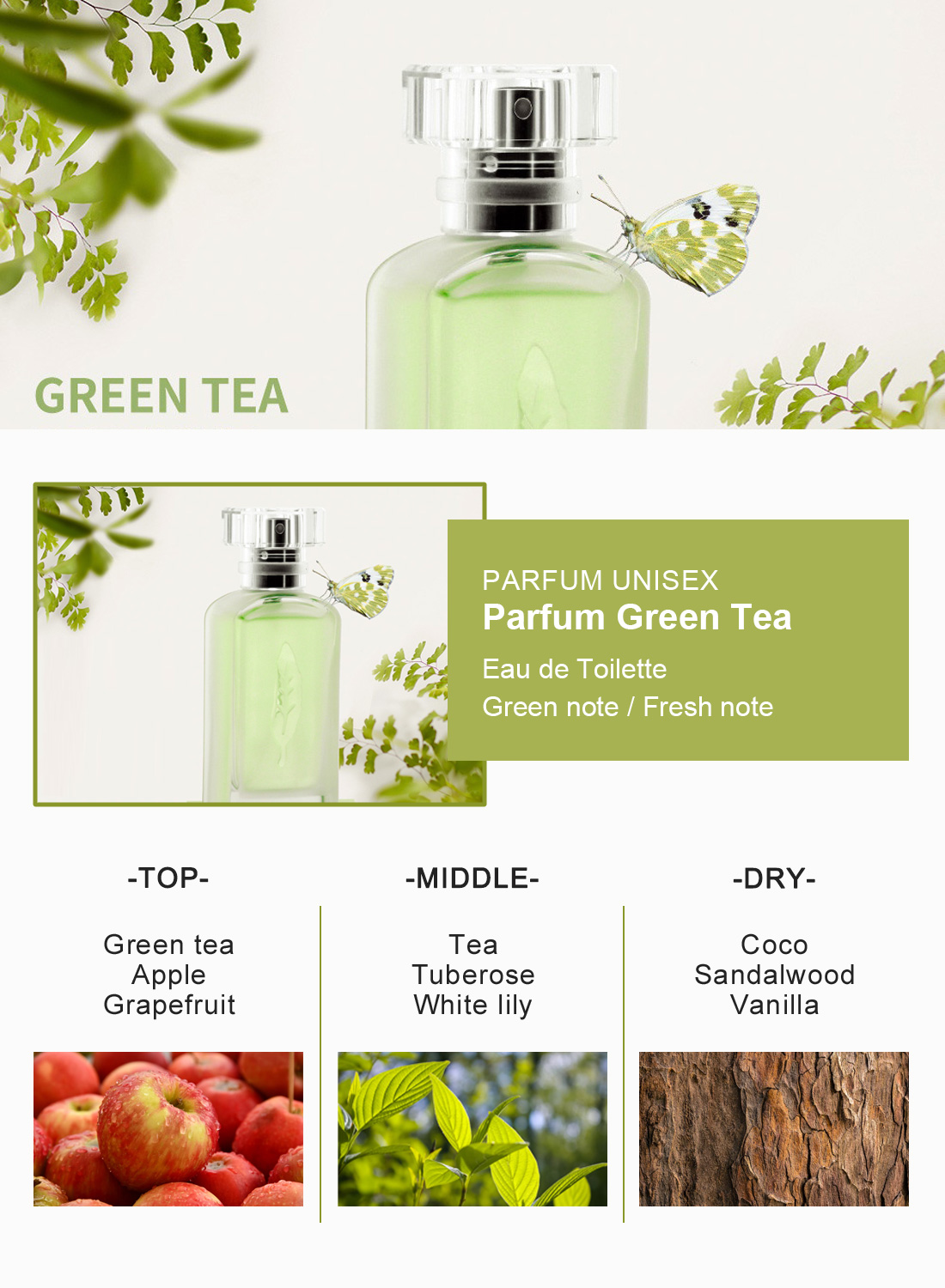 Jual Miniso Official Parfum Wanita Green Tea Perfume 30ml Enak Minyak ...