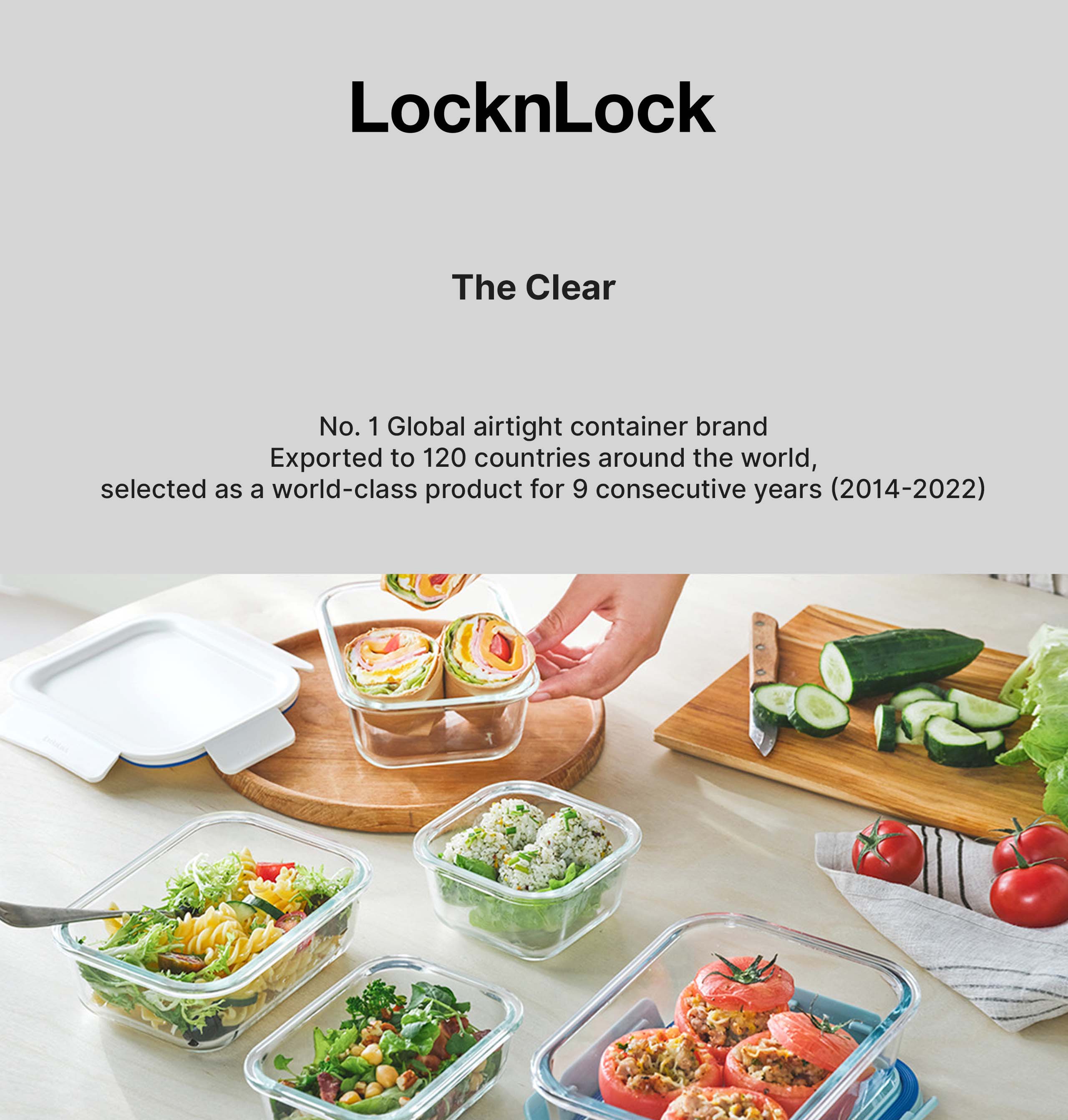 Jual LocknLock Oven Glass The Clear Wadah Makan Kaca Square Container ...