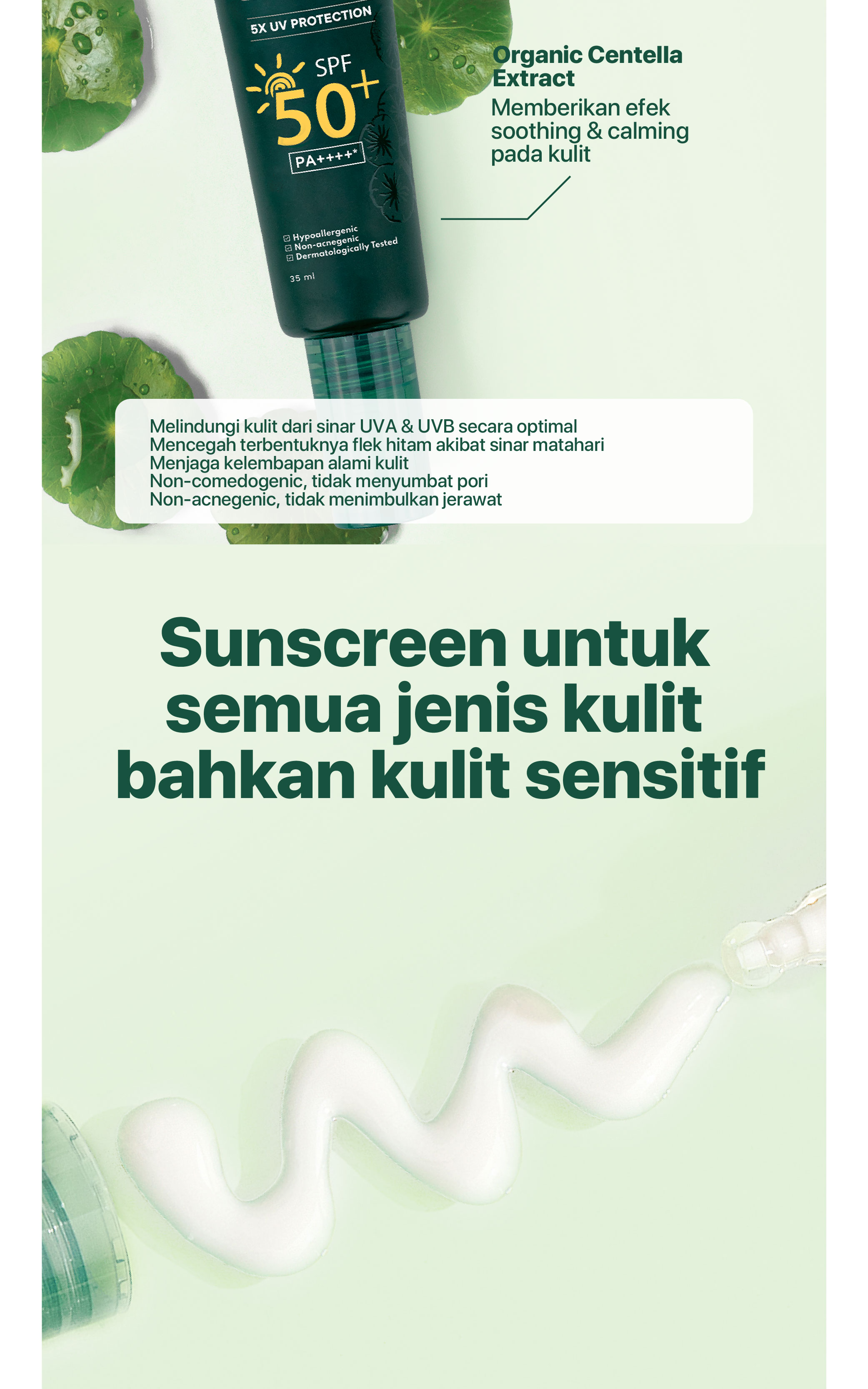 Jual SUNSCREEN GLOW - NPURE Sunscreen Cica Beat The Sun Glow ...