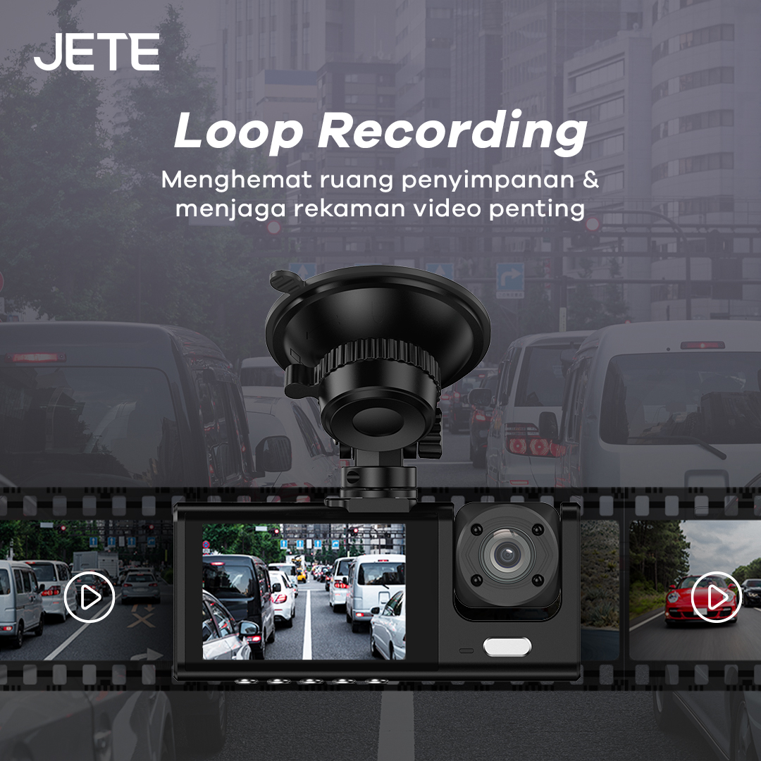 Jual Dashcam JETE DC1 1080p Full HD Night Vision G-Sensor 24 Hours ...