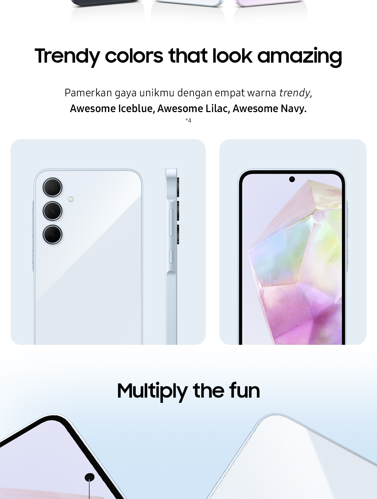 Jual Samsung Galaxy A35 5G 8/256GB - Awesome Ice Blue | Shopee Indonesia