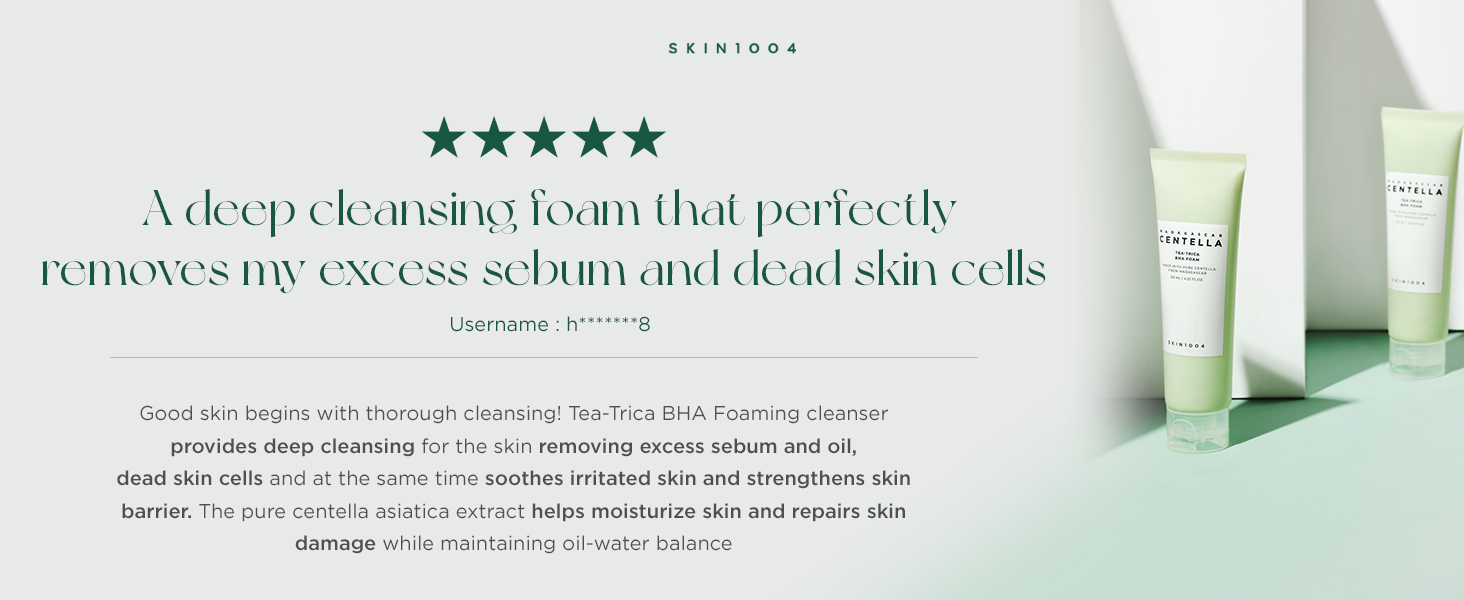 Jual SKIN1004 Madagascar Centella Tea Trica BHA Foam 125ml | Shopee ...