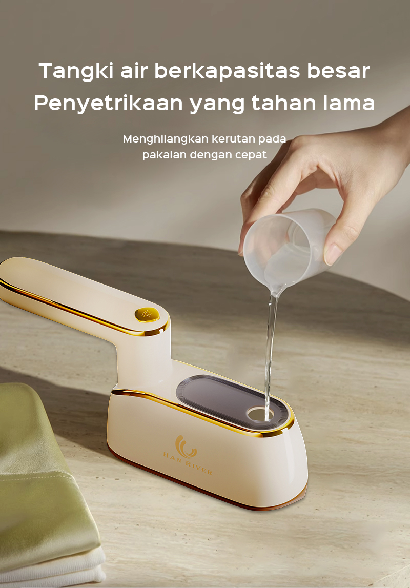 Jual HAN RIVER Setrika low watt 2in1 Setrika Uap Foldable setrika ...