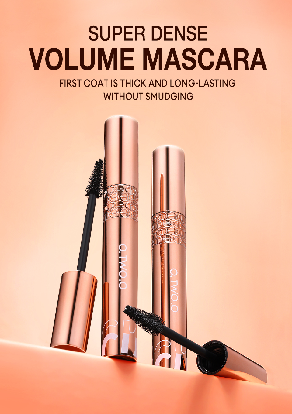 Jual O.TWO.O Ultimate 5D Thick Mascara Waterproof MakeUp Black Tahan ...