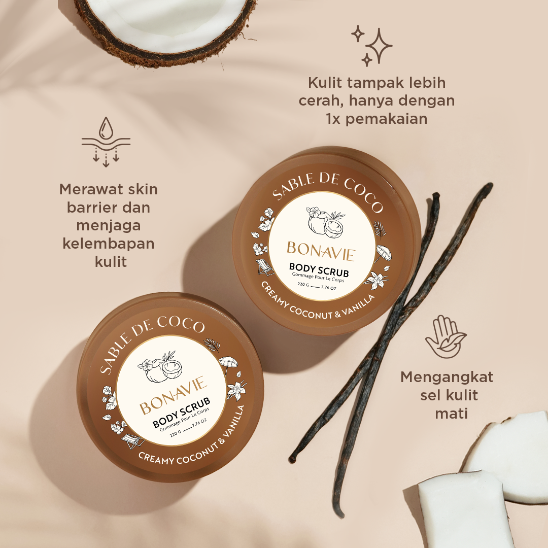 Jual [BUY 1 GET 1 FREE] Bonavie Body Scrub - Sable de Coco | Shopee ...