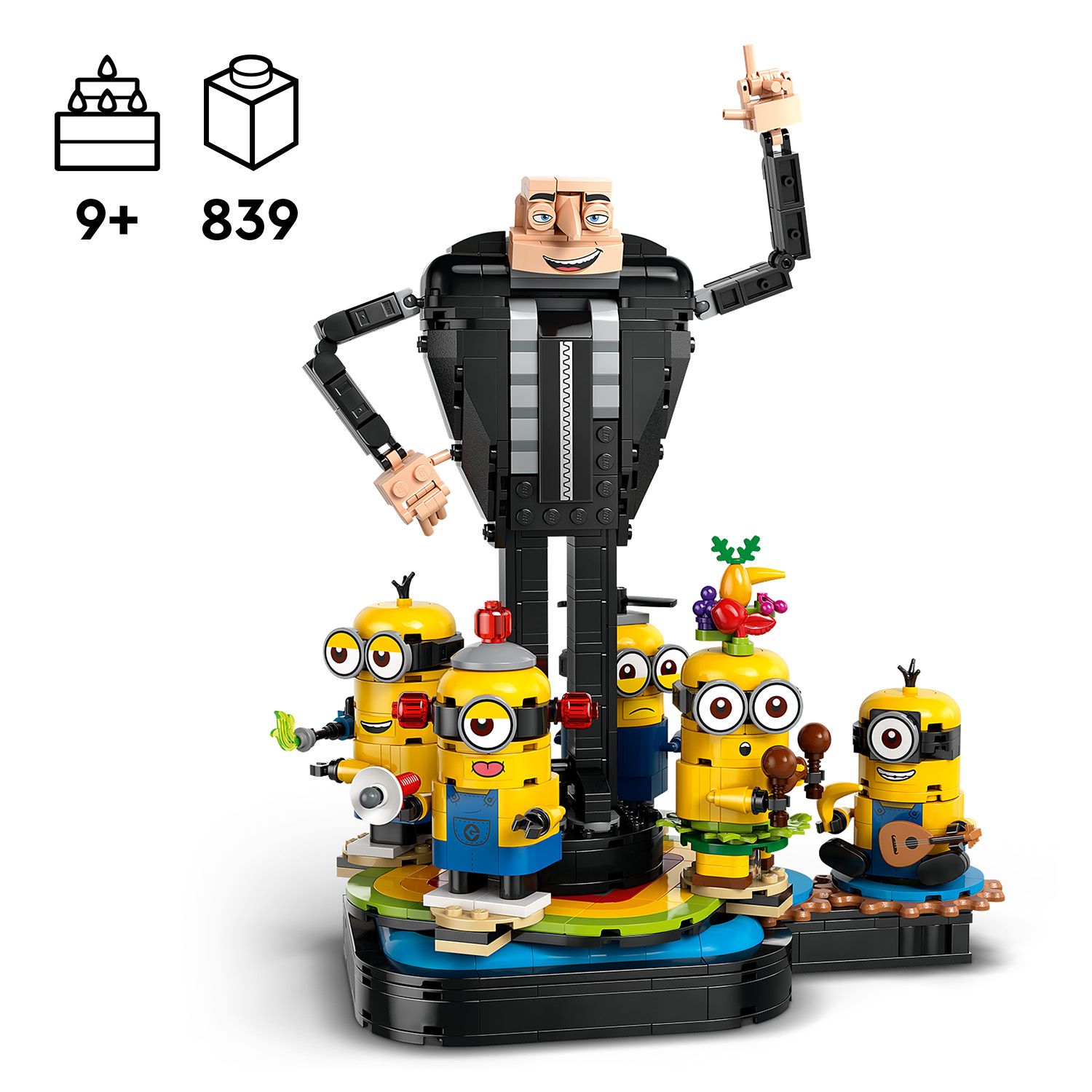 Jual LEGO Despicable Me 75582 Brick-Built Gru and Minions (839 Pieces ...