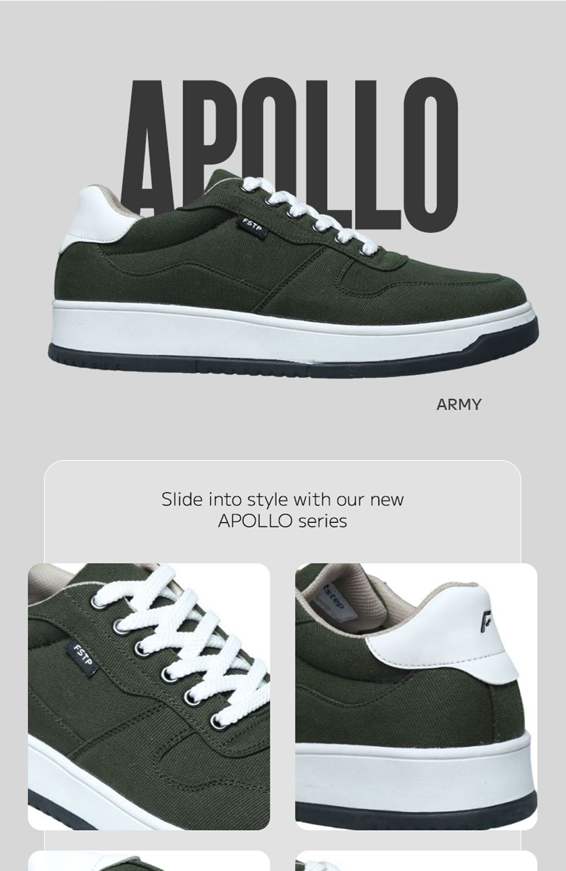 Jual Footstep Footwear Sepatu Pria Sneakers Apollo Army Original Shoes ...