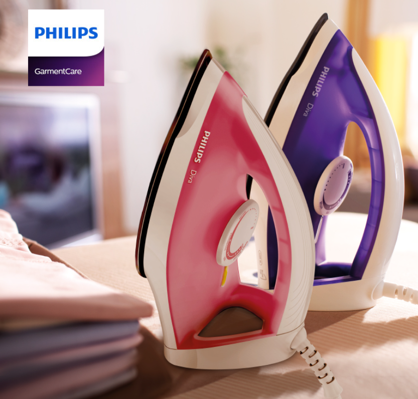 Jual COD PHILIPS GC122 dan DST0510 Setrika Kering 350 Watt - Hijau Biru ...