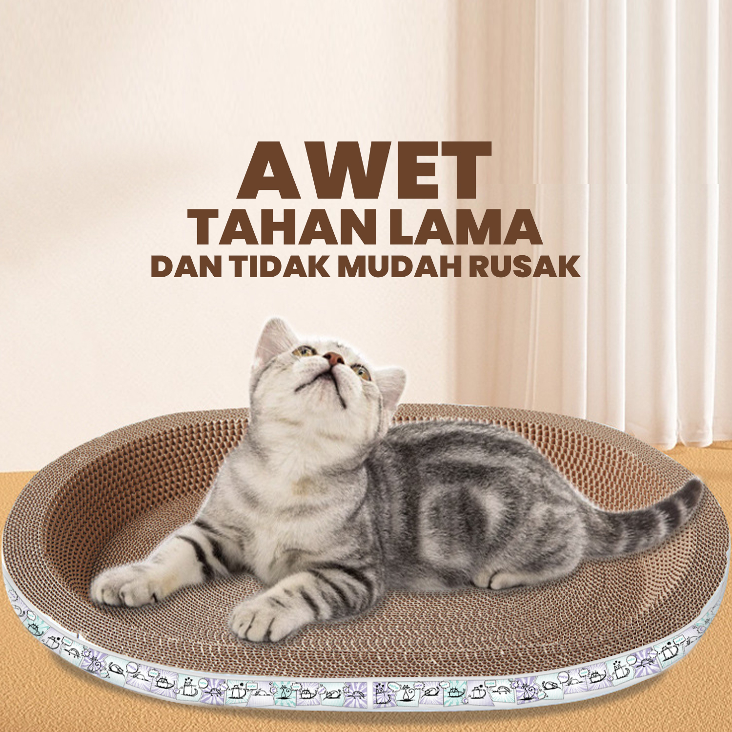 Jual FOCAT Papan Garuk Kucing Anjing M33-M36 Cat Scratch Board/Cakaran ...