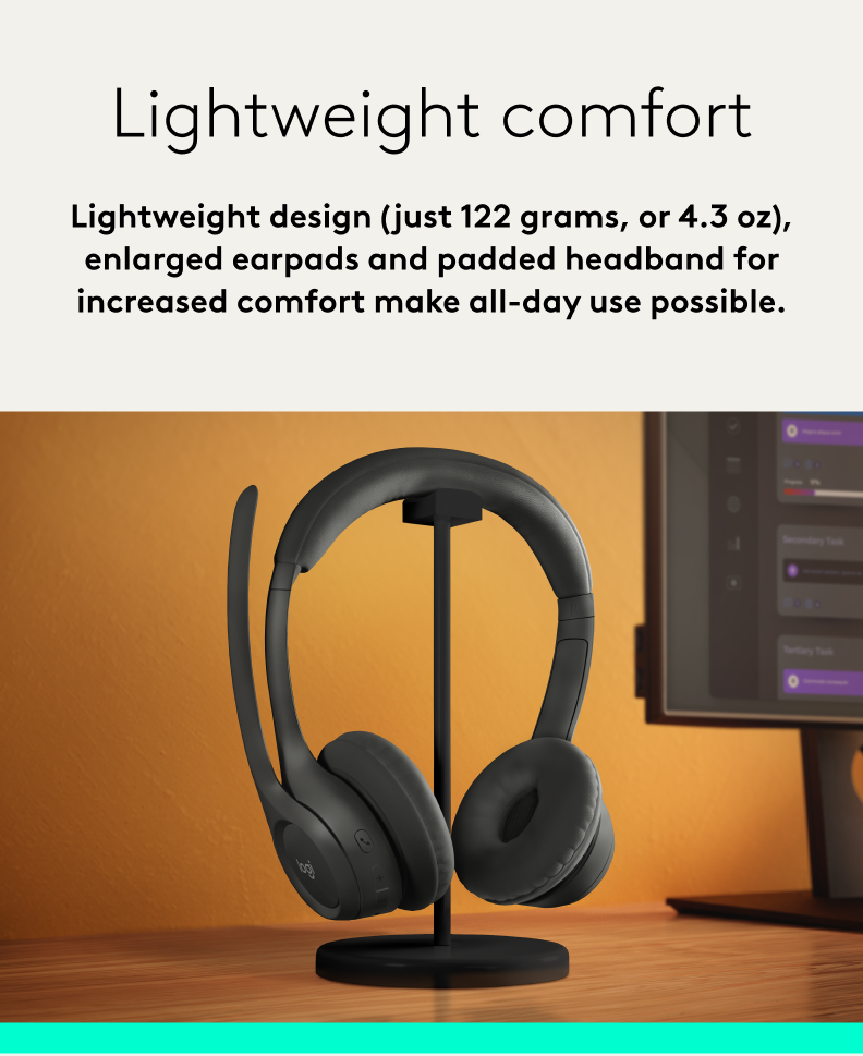 Jual Logitech Zone 300 Headset Bluetooth Wireless, Mikrofon Noise ...