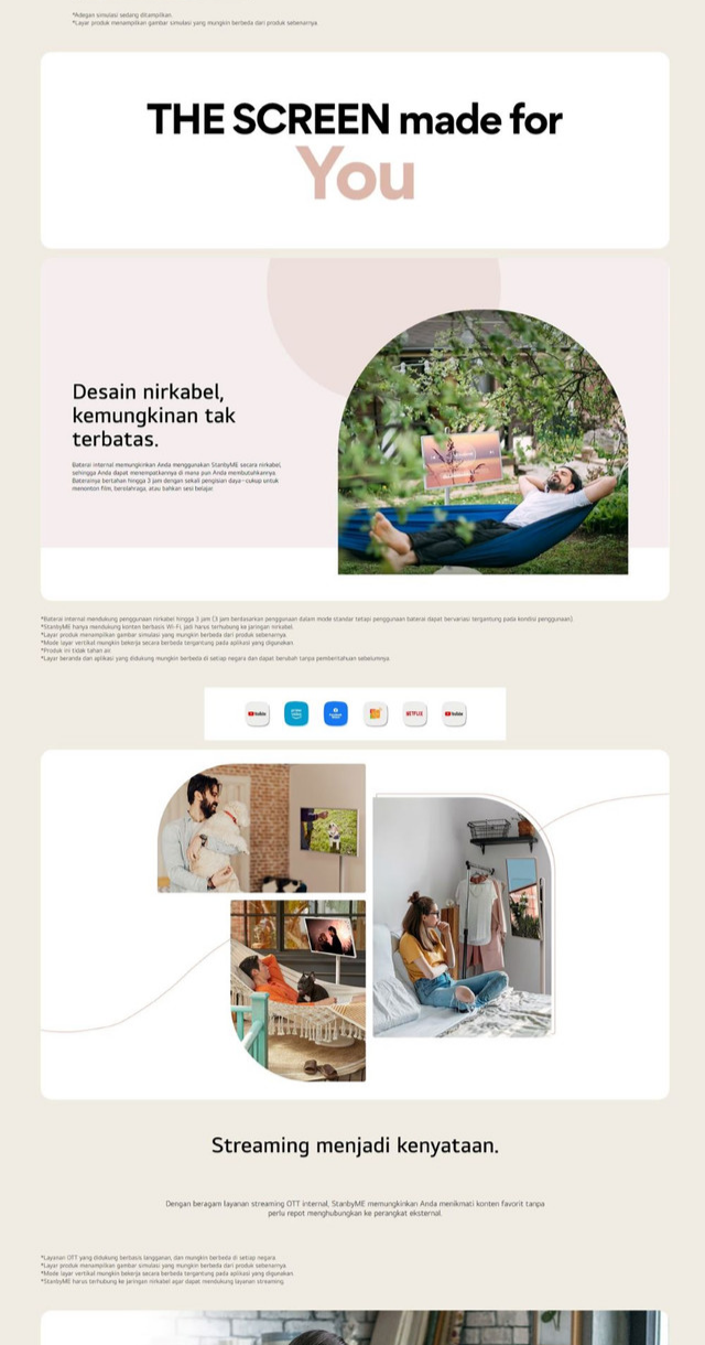 Jual LG Moveable TV 27 Inch StanbyME Portable Touch Screen - 3 Hours ...